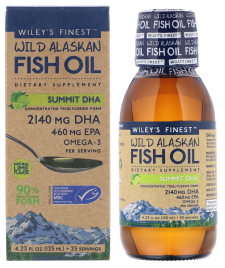 Wild Alaskan Fish Oil Liquid Summit DHA 4.23 fl oz